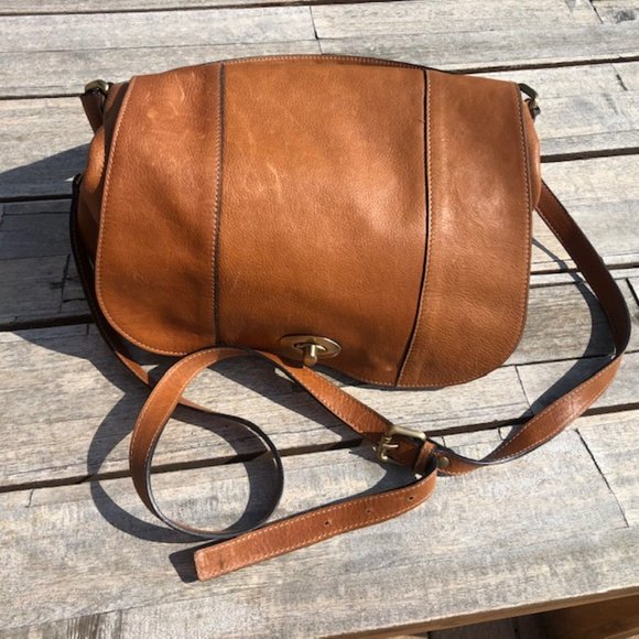 Sundance | Bags | New Flap Bag In Cognac Leather From Sundance | Poshmark